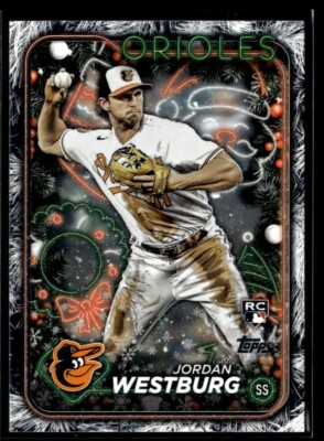 2024 TOPPS HOLIDAY METALLIC TREE PARALLEL JORDAN WESTBURG RC BALTIMORE ...