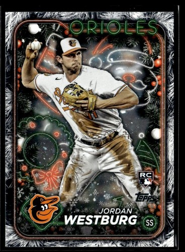 2024 TOPPS HOLIDAY METALLIC TREE PARALLEL JORDAN WESTBURG RC BALTIMORE ...