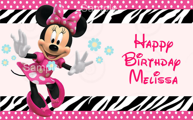 Zebra Minnie Mouse Clipart