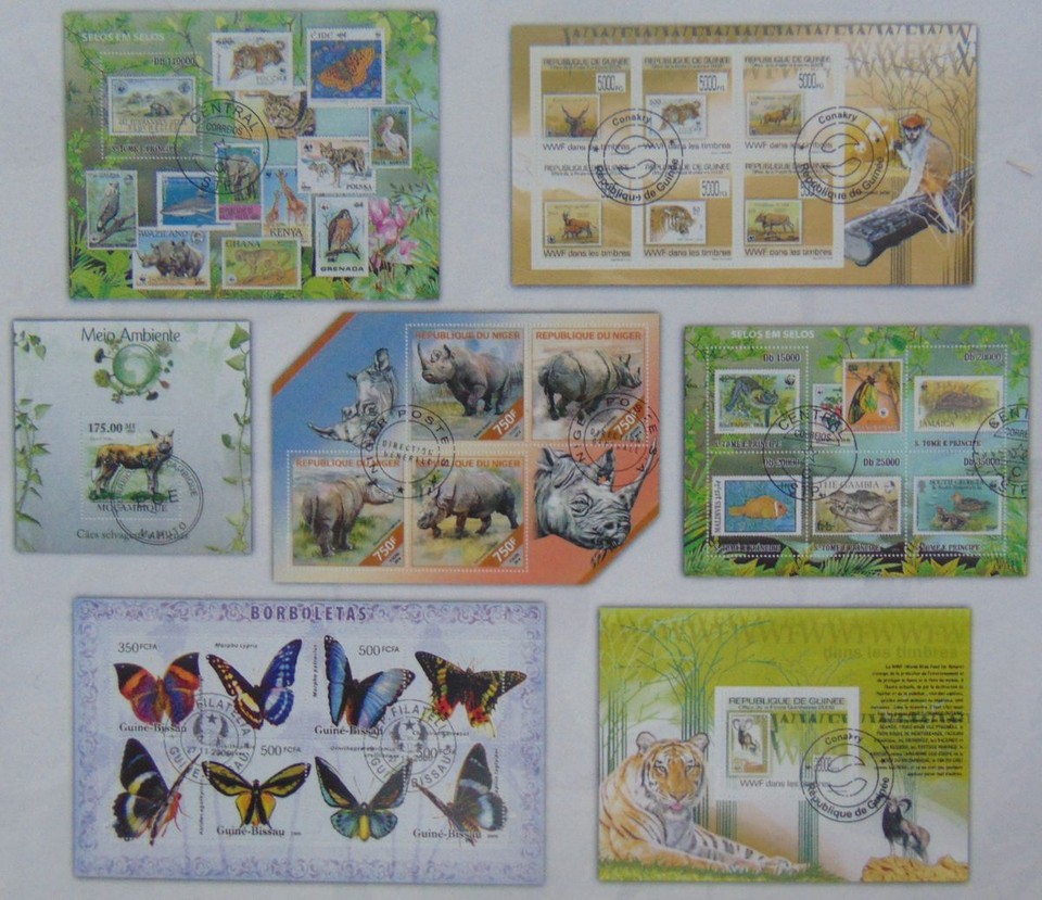 10 diff. topical stamp packets w/ 70 sheets cat. listed (cto) Lot #2 | eBay