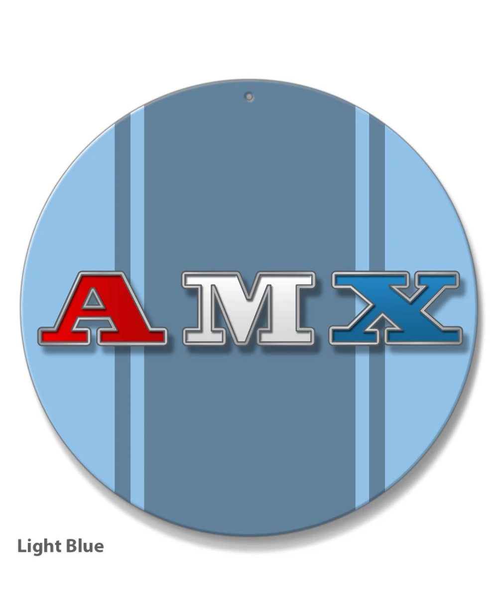 1971 - 1974 AMC AMX Emblem Novelty Round Aluminum Sign - 14 colors ...