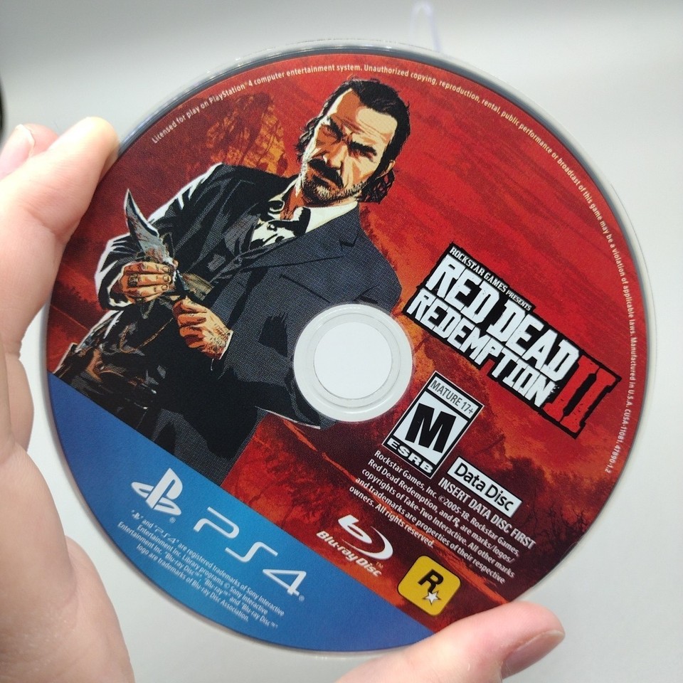 Red Dead Redemption II (Sony Playstation 4 2018) PS4 RDRII Data Disc ...