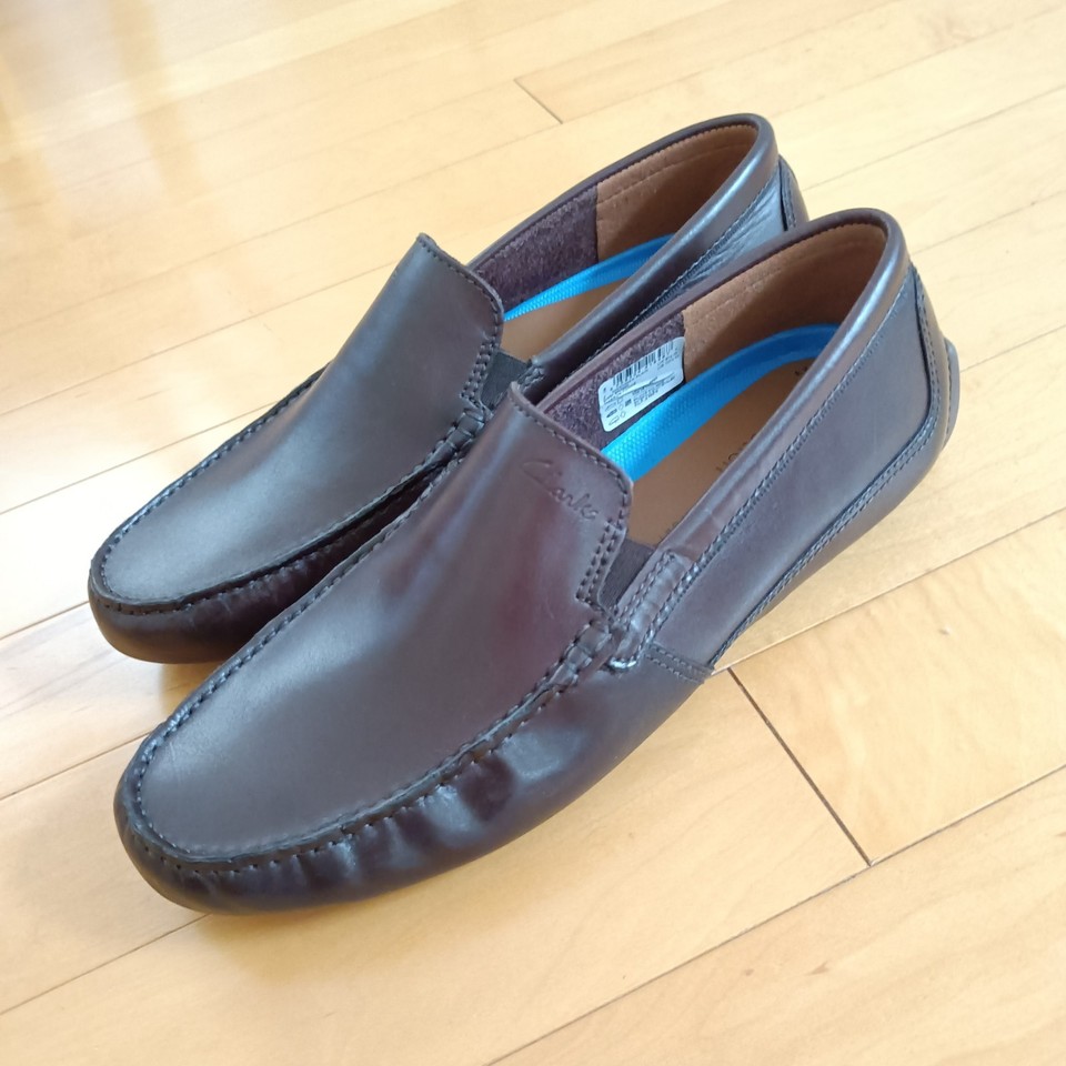 NEW Clarks Leather Upper Extreme Comfort Loafers Driver Moccasin Brown ...