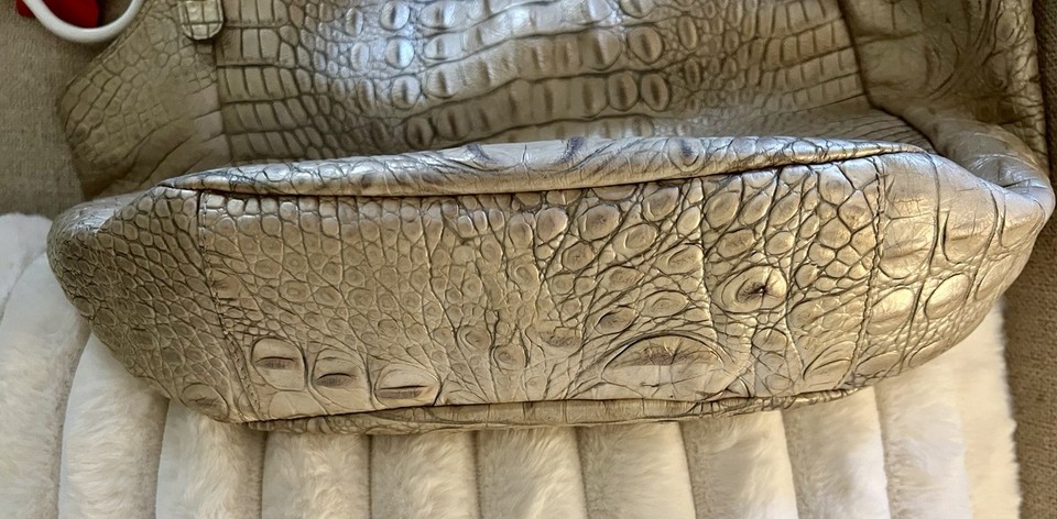 Brahmin Embossed Leather Tote Purse Shoulder Bag In Stardust | eBay UK