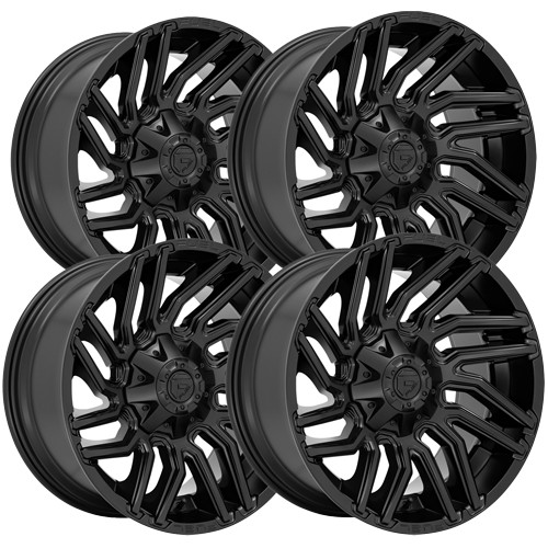 (4) Fuel D775 Typhoon 20x9 6x135/6x5.5" +1mm Matte Black Wheels Rims 20 ...