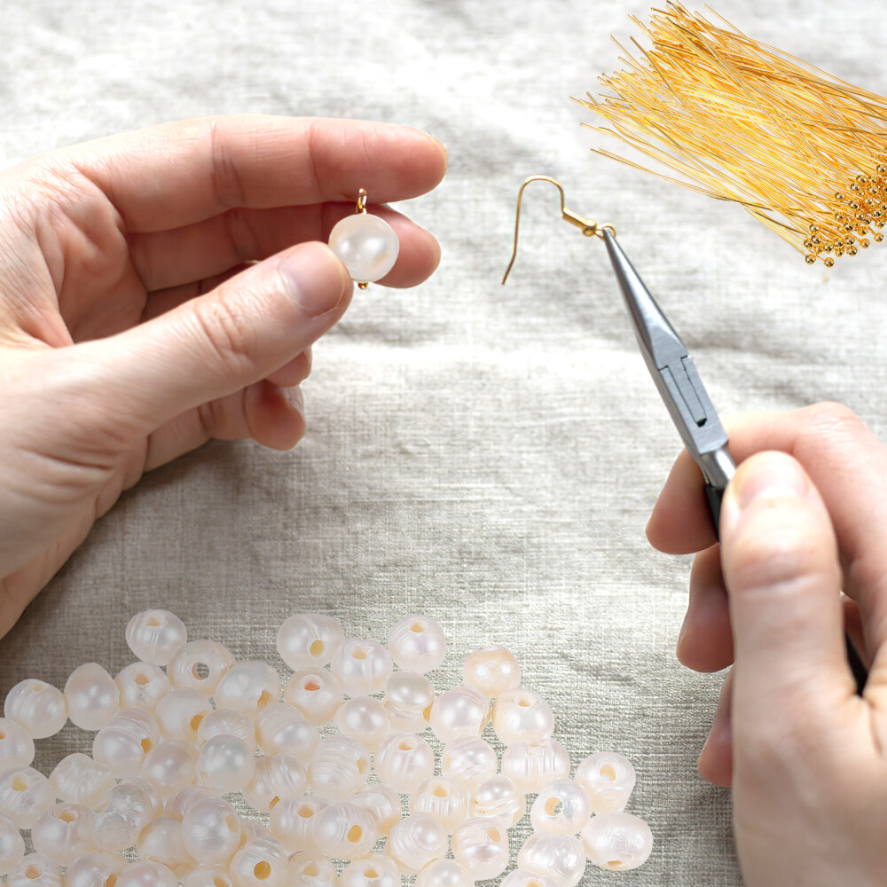 100Pcs Freshwater Pearls Irregular Loose Pearls Craft Beads with ...