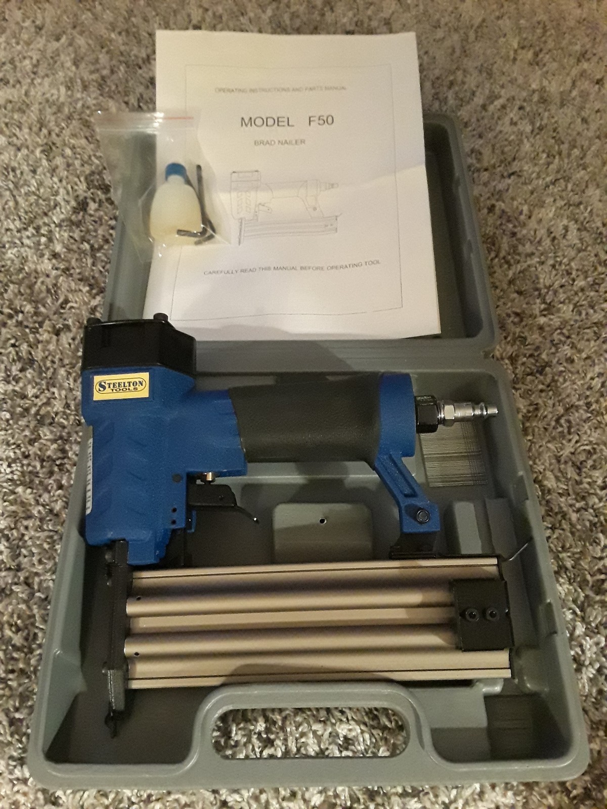 Steelton Tools 2" Brad Nailer Fastner 18" Gauge Air New Model F50 | eBay