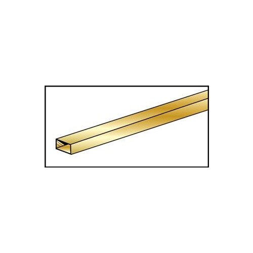 BRASS RECTANGULAR TUBE 3.97mm x 7.94 x .355mm (5/32" x 5/16" x .014 ...