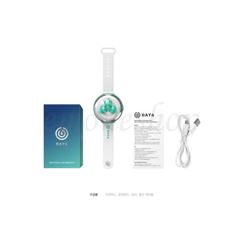 데이식스 DAY6 DAY 6 Merchandise KPOP OFFICIAL LIGHT BAND VER. 2 with ...