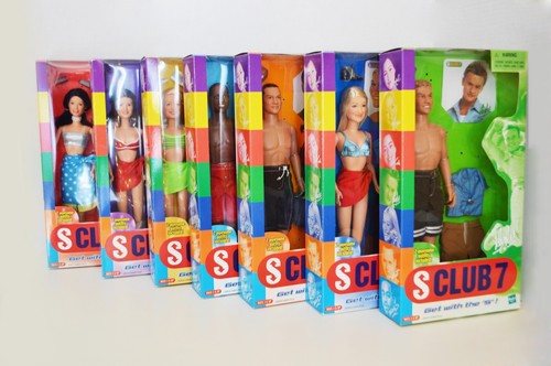 Set Of All 7 S Club 7 S CLUB7 Dolls Singing Band from 2000 - NRFB ...
