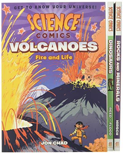 Science Comics Boxed Set: Volcanoes, Dinosaurs, and Rocks and Minerals ...