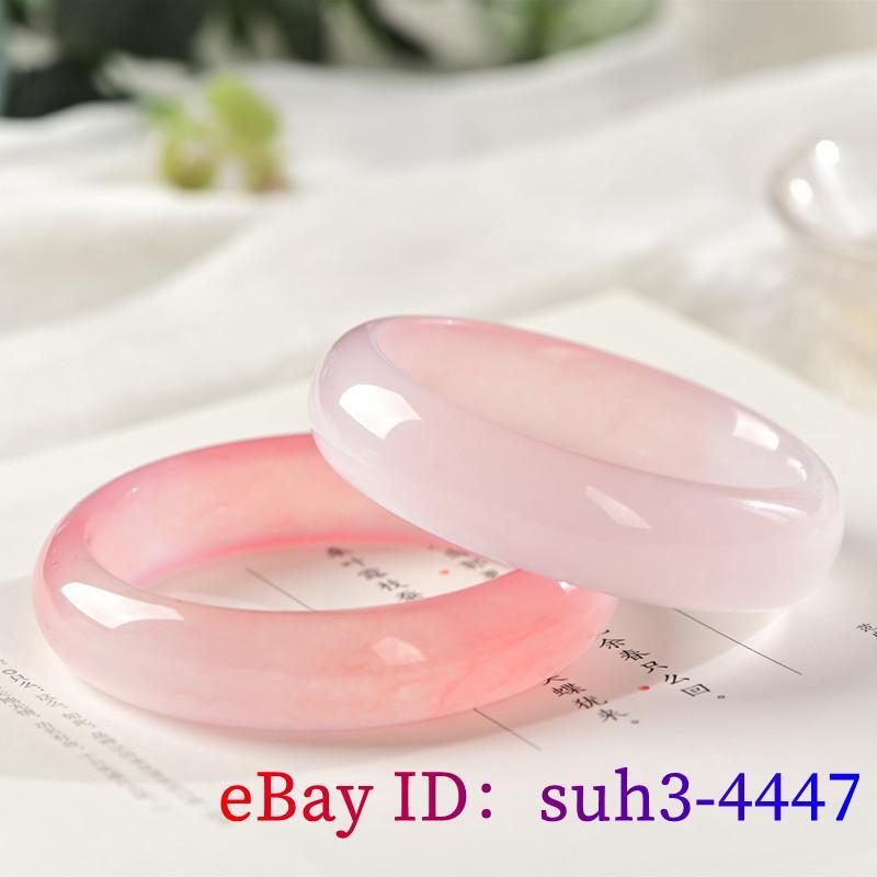 Pink Jade Bracelets Natural Jadeite Luxury Gift Jewelry Bangles for ...