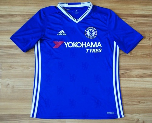 CHELSEA LONDON ENGLAND HOME FOOTBALL SHIRT 2016-2017 JERSEY 15-16Y XL ...