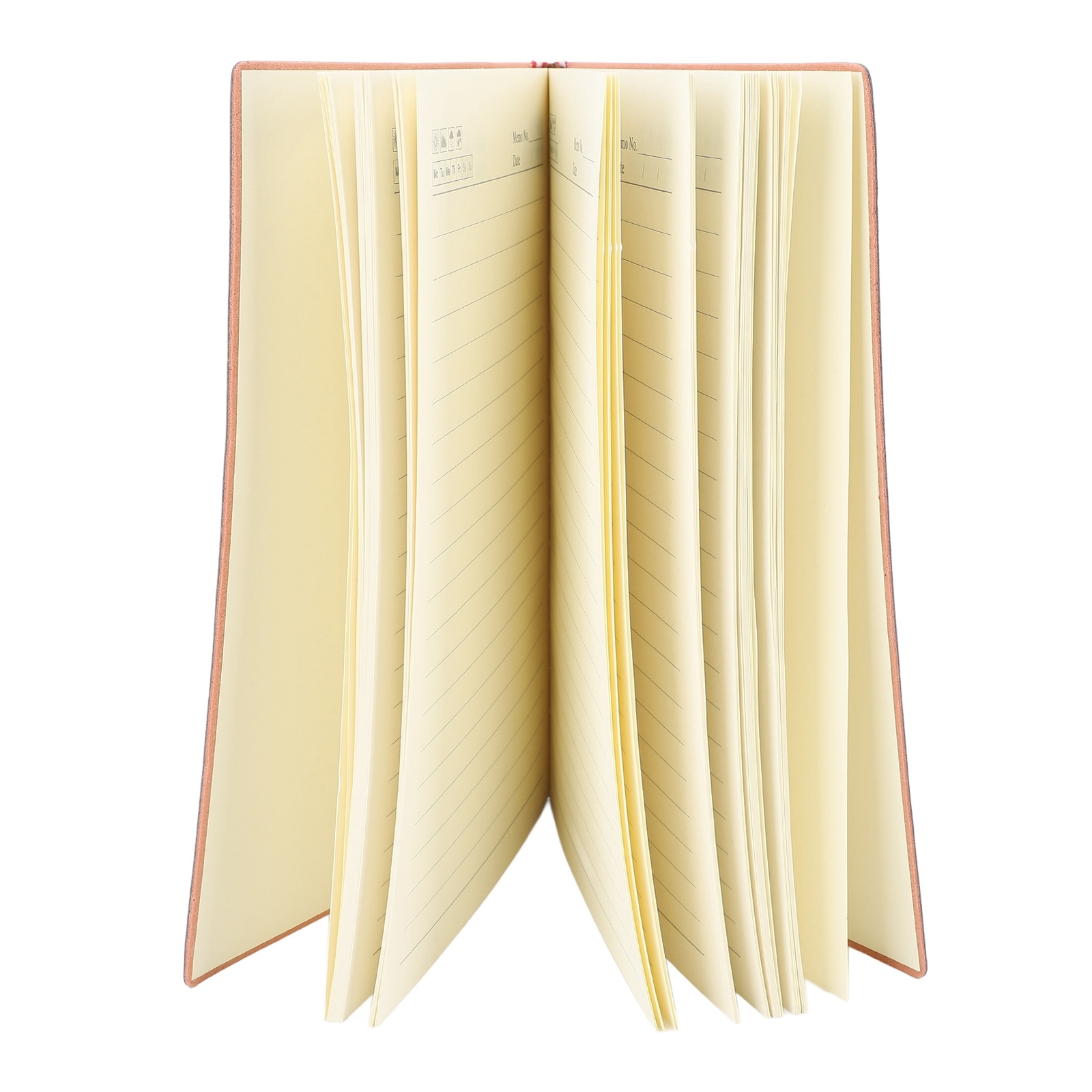 (Gray)Journal Notebook 200 Pages Portable Office Notebook PU Leather ...