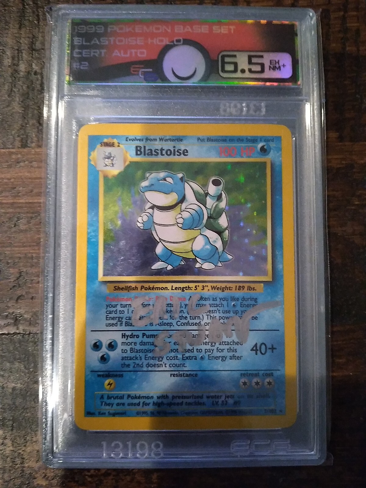 Blastoise Base Set 2/102 Graded Signed Eric Stuart | eBay