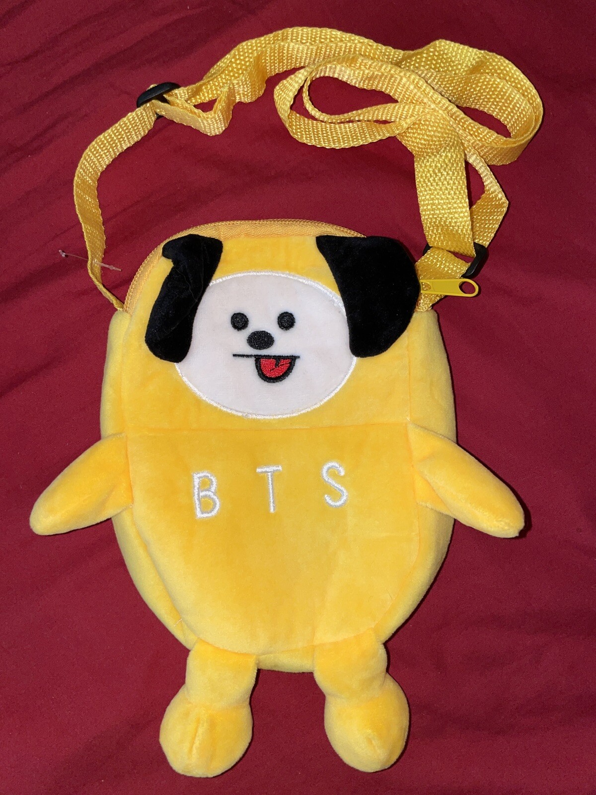 BTS Chimmy Jimin Plush Crossbody Purse Rare - Gem