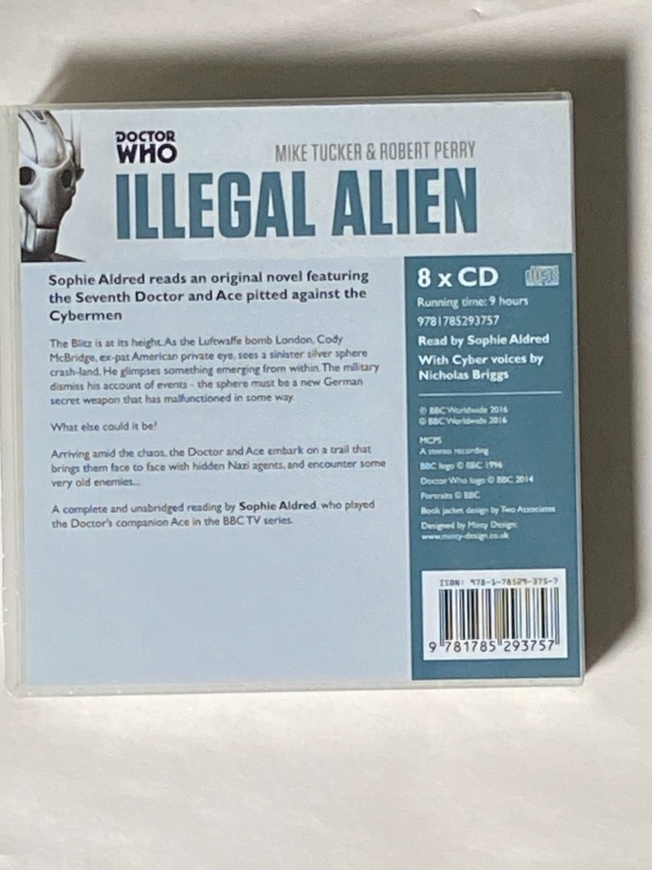 Doctor Who - Illegal Alien: Audio CD by Tucker & Perry, read by Sophie ...