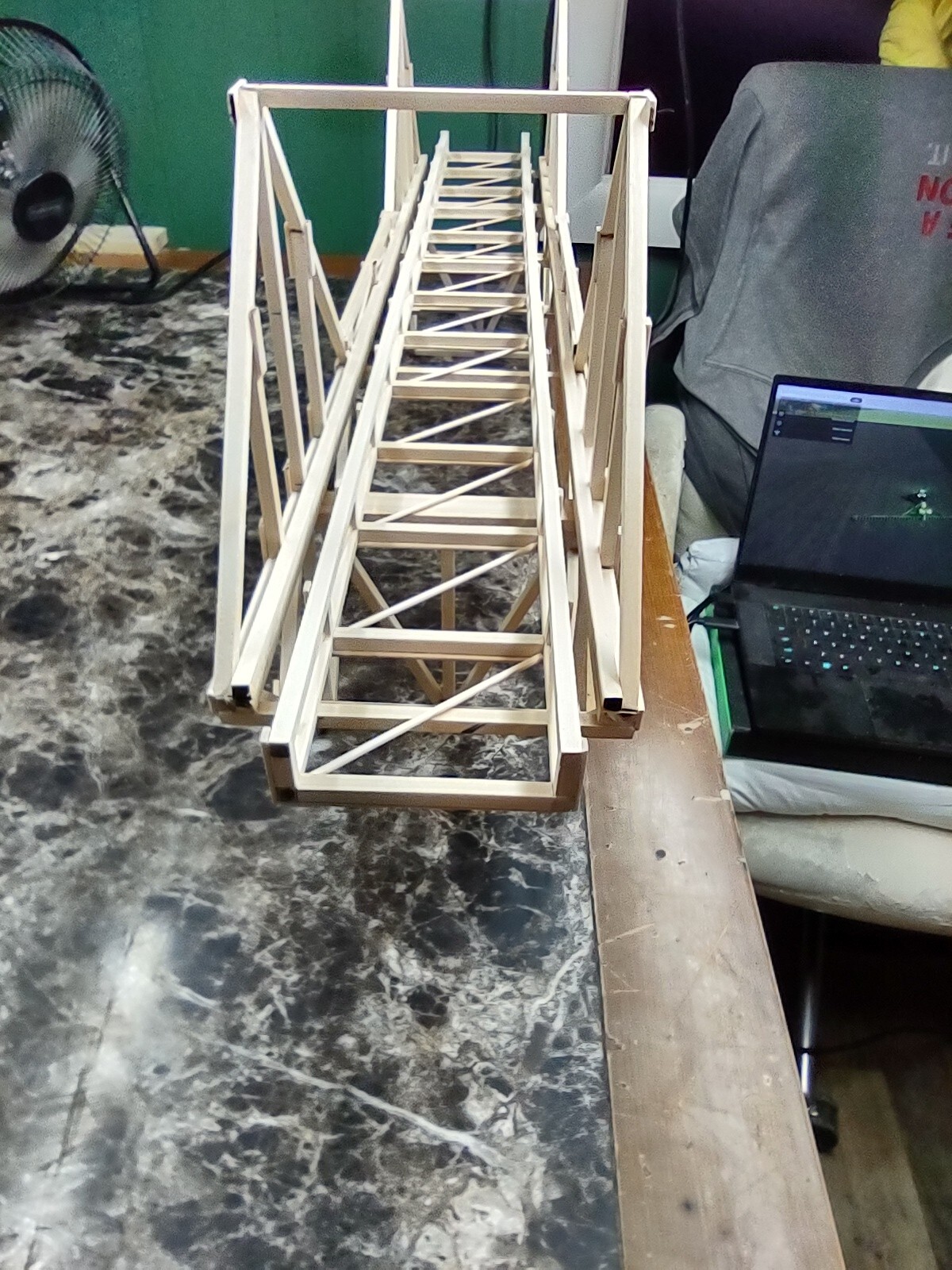 o scale model bridge made from wood 36 inches long | eBay