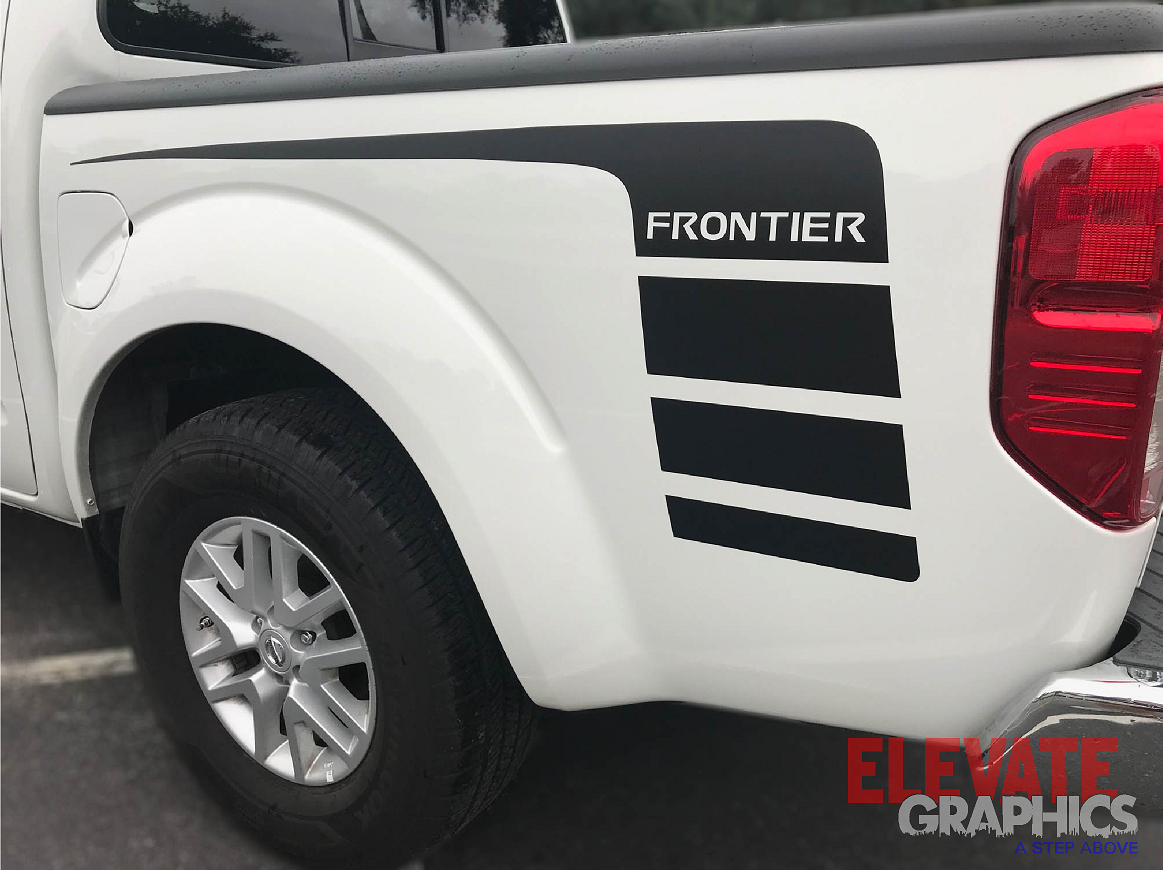 For Nissan Frontier Graphics Vinyl Stripes 3M Hood & Side Decals 2005 ...