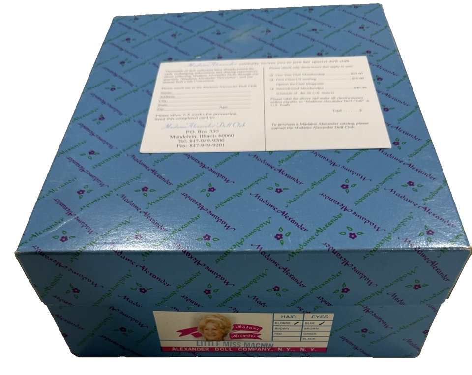 Madame Alexander Little Miss Magnin 8" Doll EUC w/ Tea Set and Bear ...