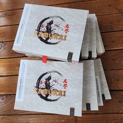 Samurai Belicoso Empty Wooden Cigar Box 8.75x6.75x1.5 Lot Of 9 Boxes ...