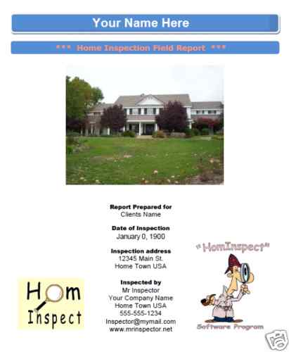 Home Inspection Report Software - HomInspect Premium Edition | eBay