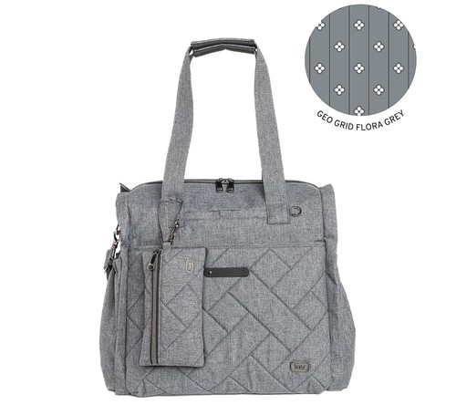 New Lug Heather Gray Classic Quilted Weekender Saunter Travel Bag | eBay
