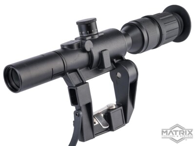 Matrix - PSO-1 - 4x26 Side-Mount Scope for SVD Dragonov Airsoft Rifles ...