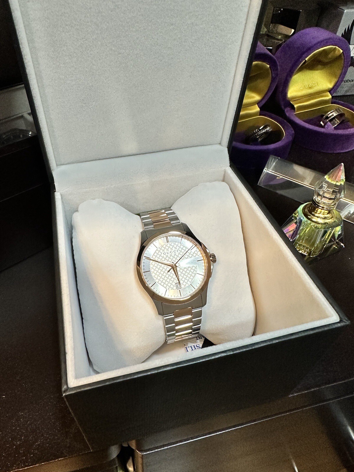 Gucci G-Timeless 38 mm Case Silver, Gold (YA126409) for sale online | eBay
