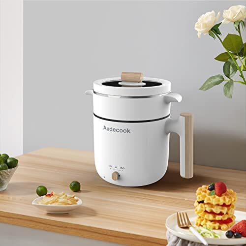 Hot Pot Electric With Steamer 1.8l Portable Mini Travel Cooker ...