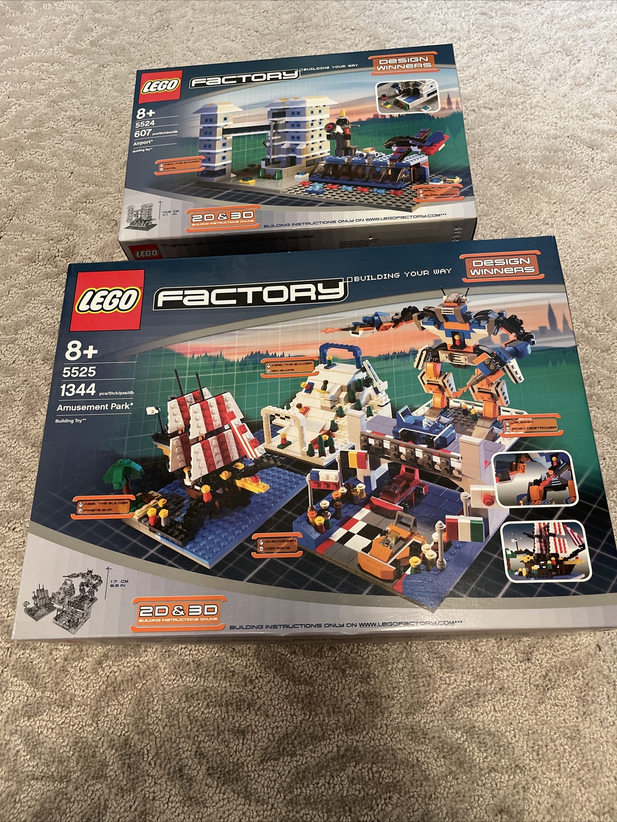 LEGO 5525 5524 Factory Design Winner Series Set Amusement Park ...