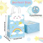 24 Pack Rainbow Present Bags Rainbow Birthday Candy Bags with Handles ...