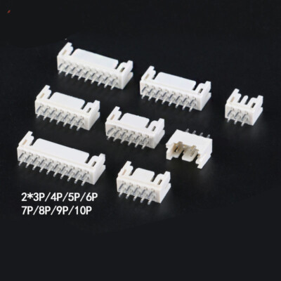PHD2.0 2x3/4/5/6/7/8/9/10P Straight Pin Socket 2.0mm pitch Connector ...