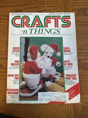 Vintage 1980 Crafts ‘n Things Quilt Cross Stitch Sewing Crochet Book ...
