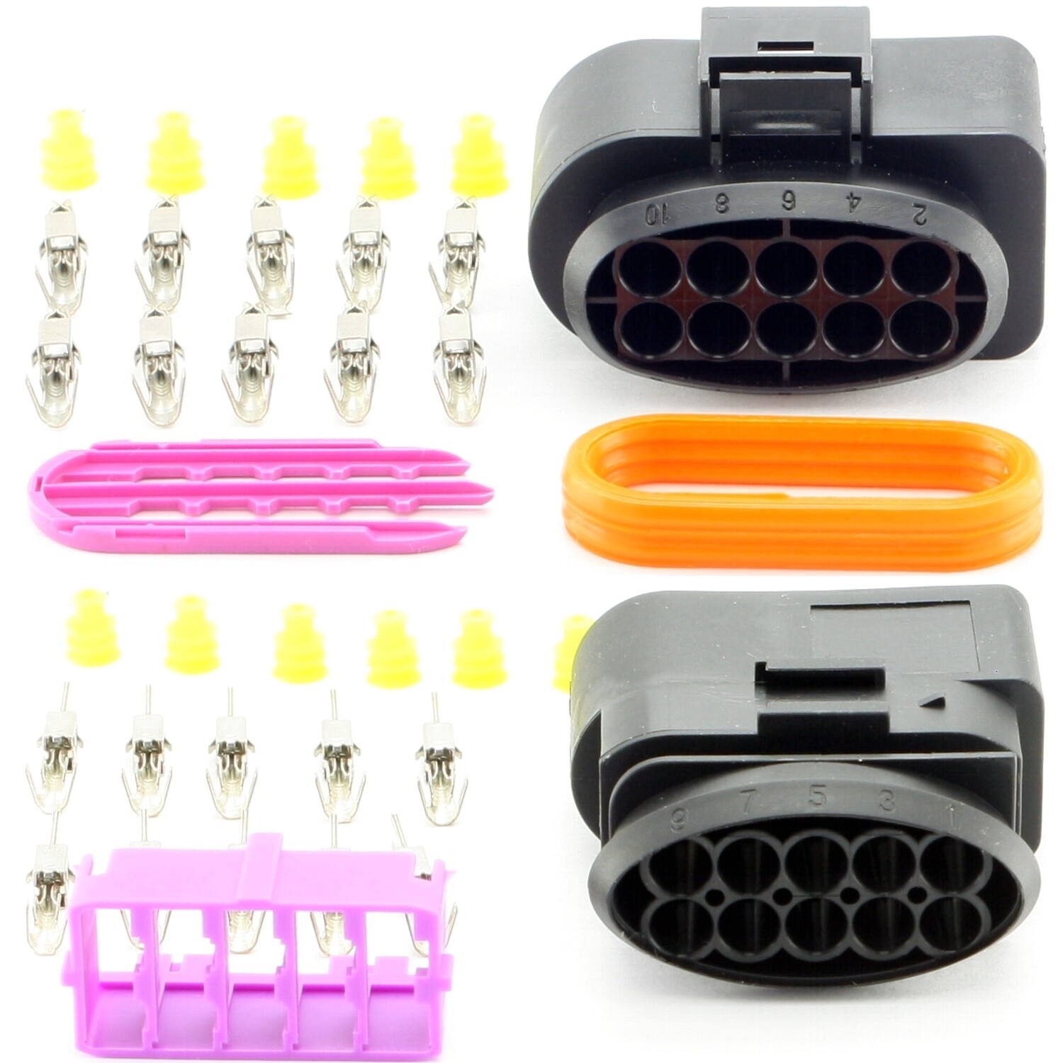 Reparatursatz 10-Pole Stecker Steckverbinder passend für 1J0973735 ...