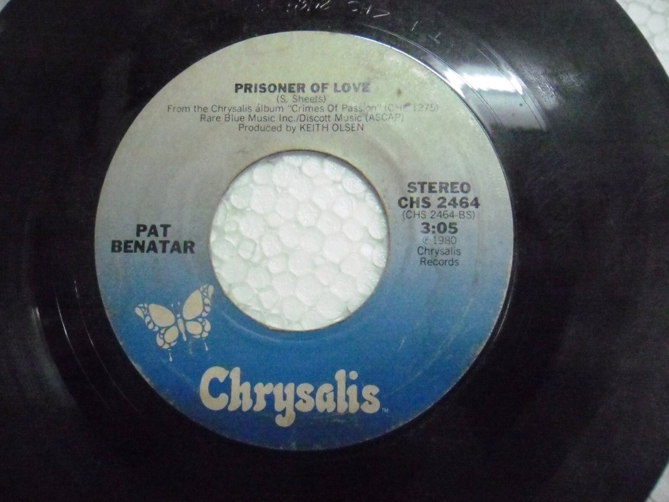 Pat Benatar Chs 2464 Rare Single 7" 45 Record G+ | eBay