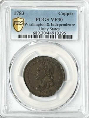 USA - Washington & Independence "Unity States" - 1783 - One Cent - PCGS ...