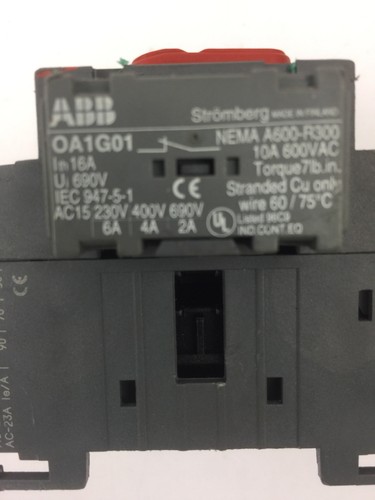 ABB OT125E3 GENERAL PURPOSE SWITCH 600 VAC 100 A W/2 OA1G01 AUXILIARY ...