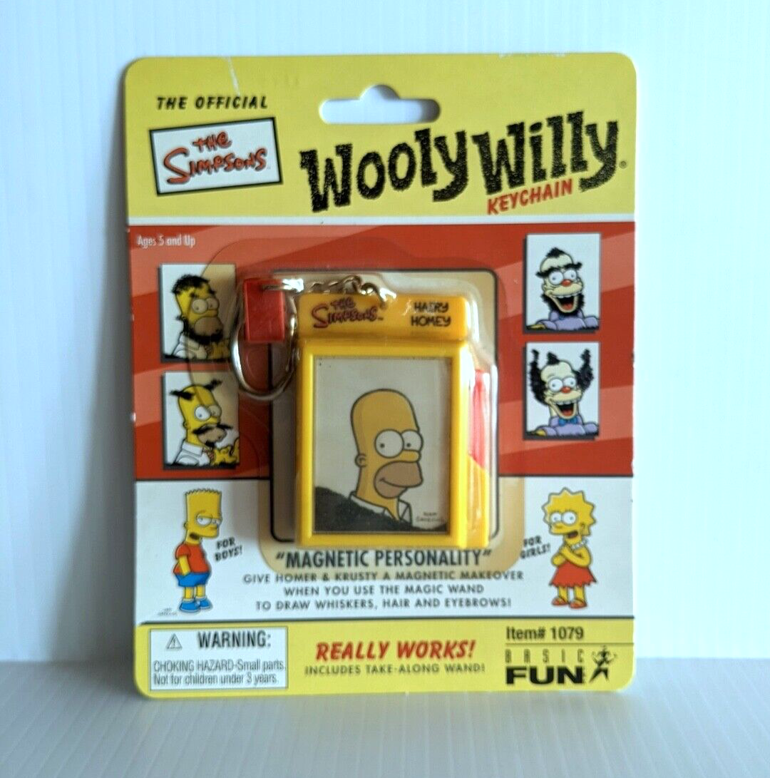 NEW & SEALED The Simpsons Wooly Willy Magnetic Keychain Homer Simpson ...