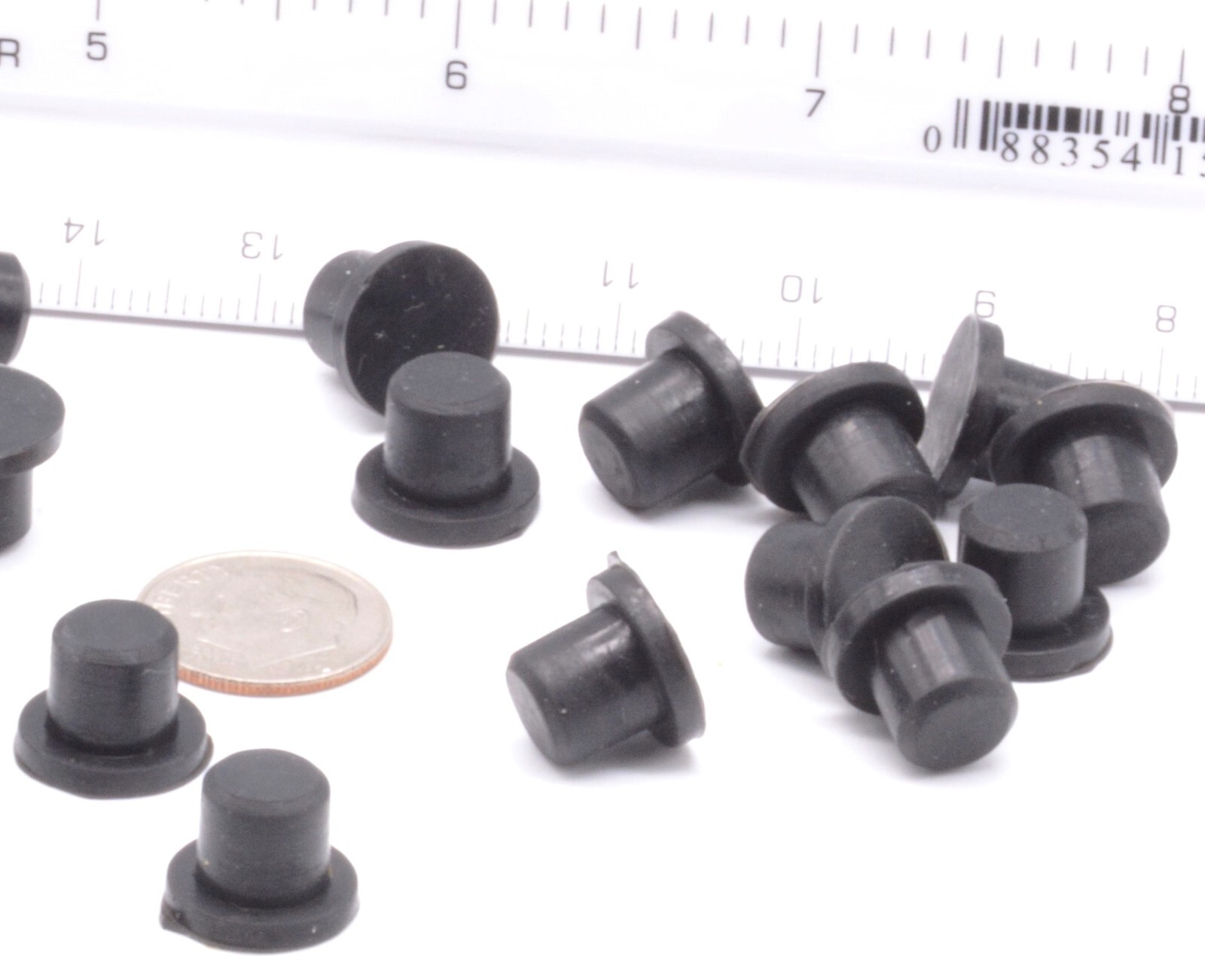 3/8” Rubber Hole Plugs Thick Panel Plug Compression Push In Stem Bumper ...