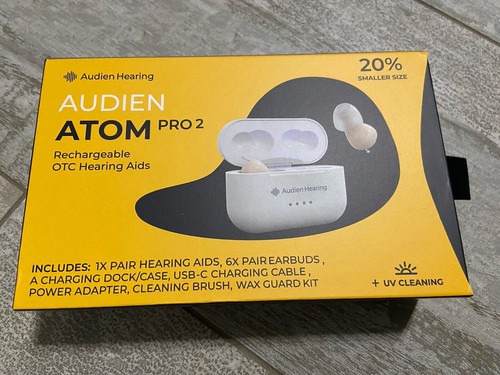 Audien Hearing Audien Atom Pro 2 Rechargeable OTC Hearing Aids | eBay
