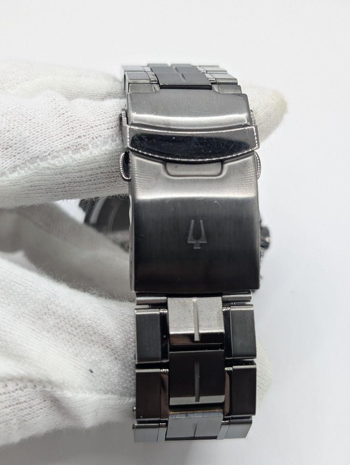 Bulova 98B229 Chronograph Watch Gray Strap 262kHz 1/1000 Ready to Use ...
