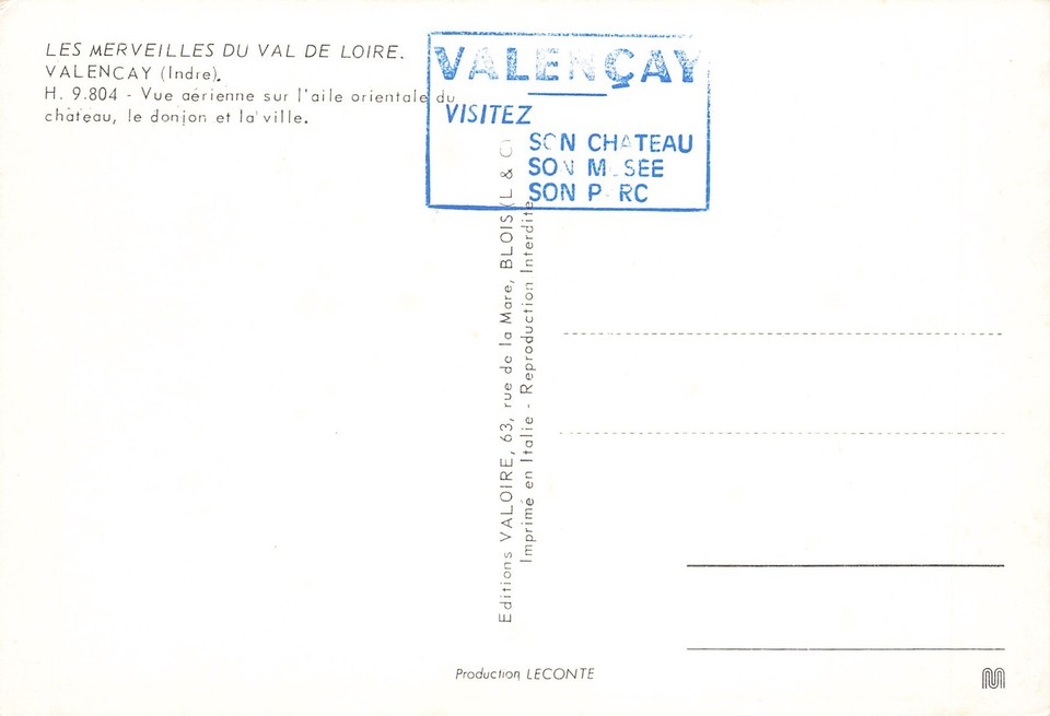 36 VALENCAY LE CHÂTEAU | eBay