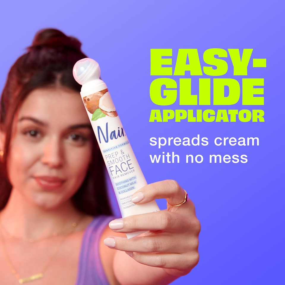 Exfoliating Facial Hair Removal Cream for Women - Smooth Skin Solution ...