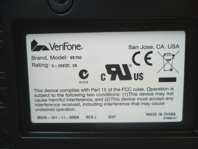 Verifone VX700 Unattended Payment Terminal for sale online | eBay