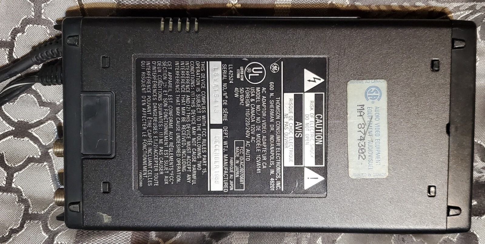 GE VHS Video Camera CG 9805 Camcorder With Hard Case | eBay