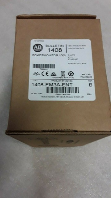Allen Bradley 1408-em3a-ent Energy Monitor Em3 POWERMONITOR 1000 Series ...