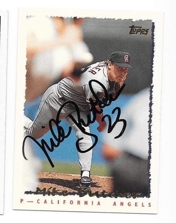 MIKE BUTCHER 1995 TOPPS AUTOGRAPHED SIGNED # 368 ANGELS | eBay