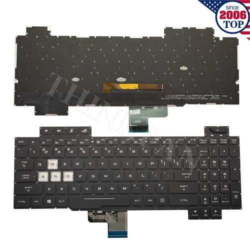 Genuine US Backlit Keyboard for Asus ROG Strix Scar II GL704 GL704GM ...