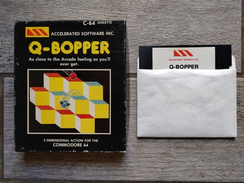 Q-BOPPER, Commodore 64 C64/128, Game with Box, Fully Tested & Works ...